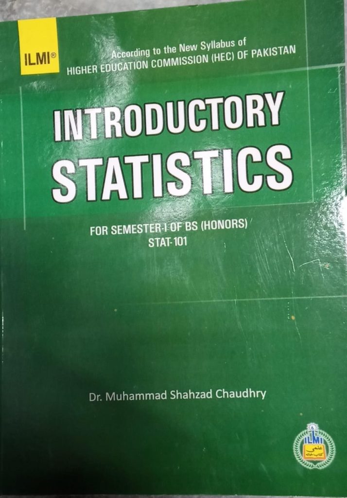 Introductory Statistics – ILMI KITAB KHANA – CSS | PCS | Other Books